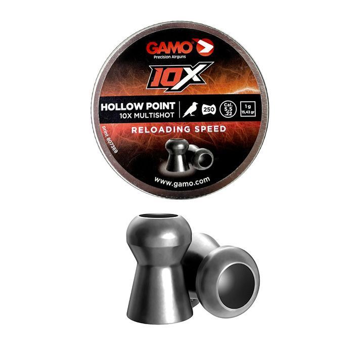 Gamo Hollow Point 10X | 5.5mm | 250 Pcs – Scopes and Barrels